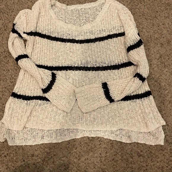 Garage | Sweaters | Garage Black And White Striped Sweater | Poshmark
